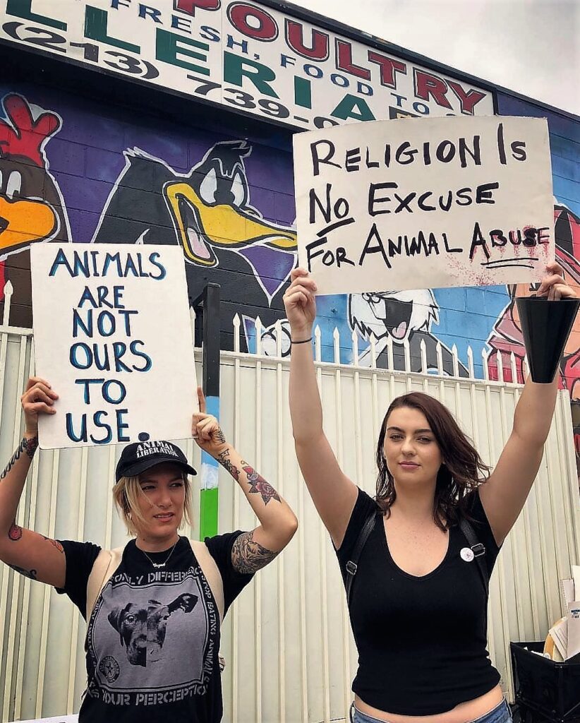 Slaughterhouse Protest Ensues in LA! "I'm Me, Not Meat!" - UNCHAINEDTV