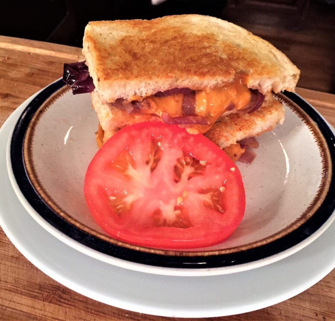 Spicy Chipotle Grilled Cheese with Caramelized Onions! - UnchainedTV